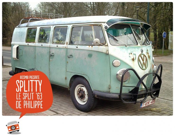 Splitty le Split '63 de Philippe — Be happy. Be Combi